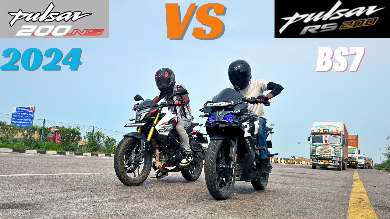 BAJAJ PULSAR NS 200 BS7 …VS … BAJAJ PULSAR RS200 BS7 !!! DRAG RACE LONG ...