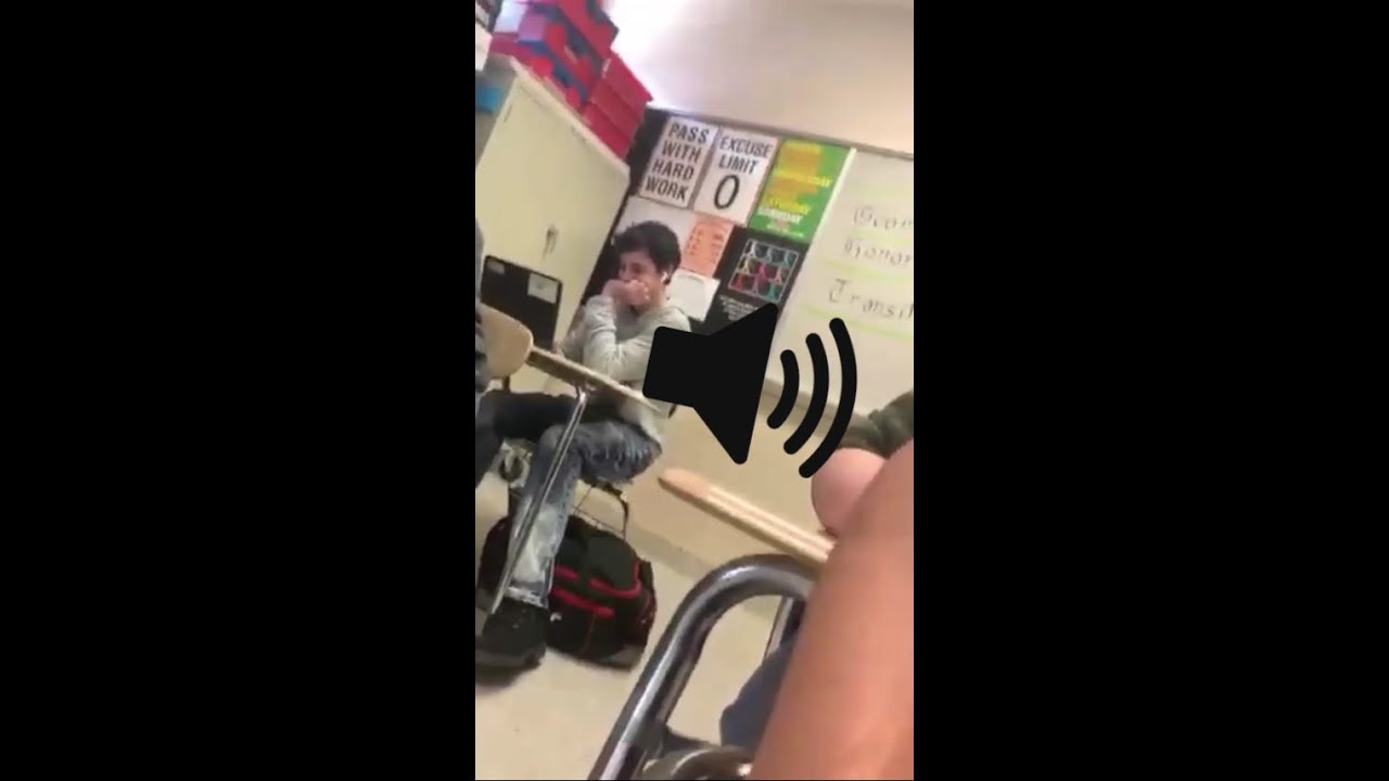 Blasting inappropriate music in class prank - YouTube