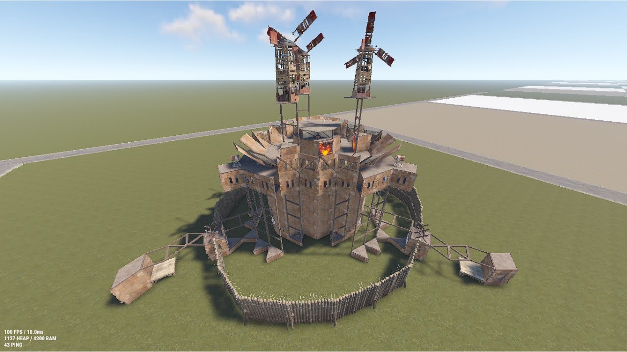 The Bunkota Base (Rust base 4/6 man w/ 6 bunkers, wide gaps, open core ...