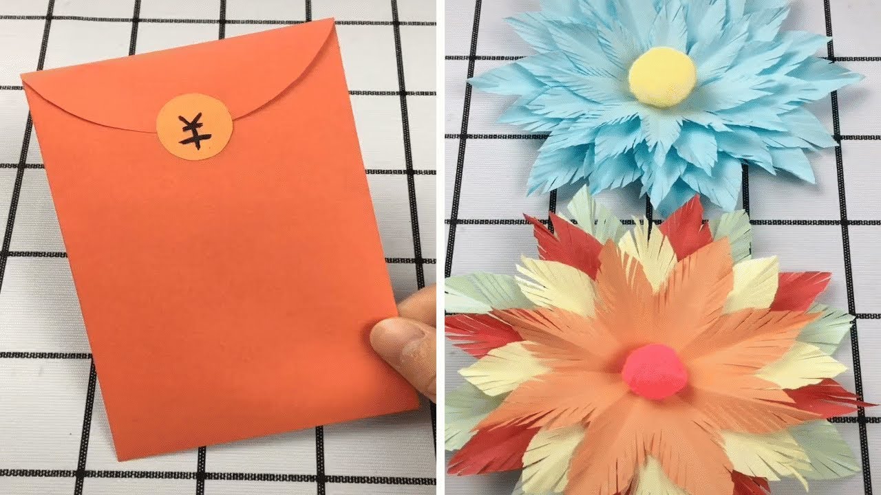 5 CREATIVE AND BEAUTIFUL PAPER CRAFTS - YouTube