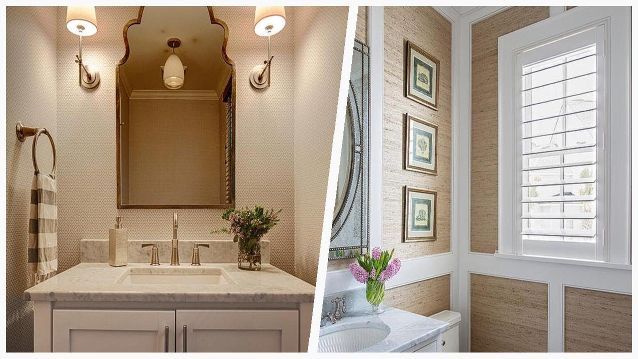 75 Powder Room With White Cabinets And Marble Countertops Design Ideas ...