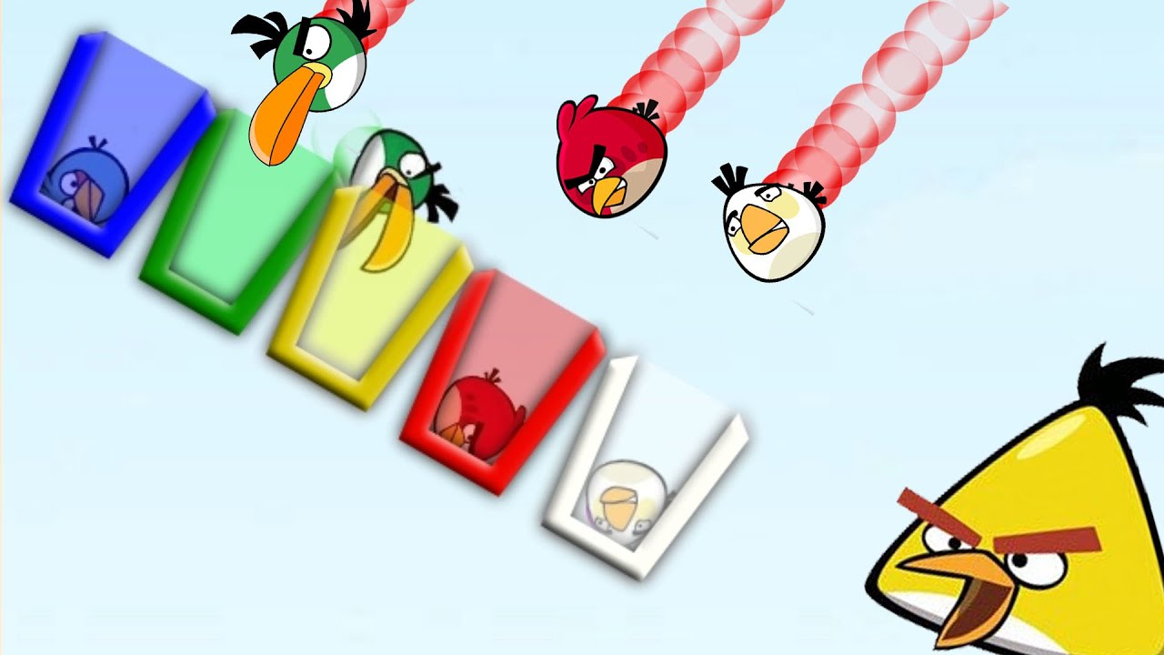 Angry Birds Drink Water 2 - SHOOT ALL BIRDS TO DIFFERENT COLOR WATER ...