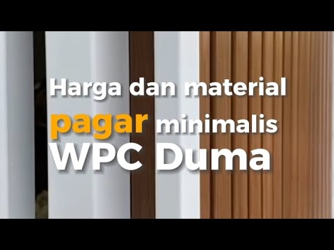 Harga & Material pagar WPC - YouTube