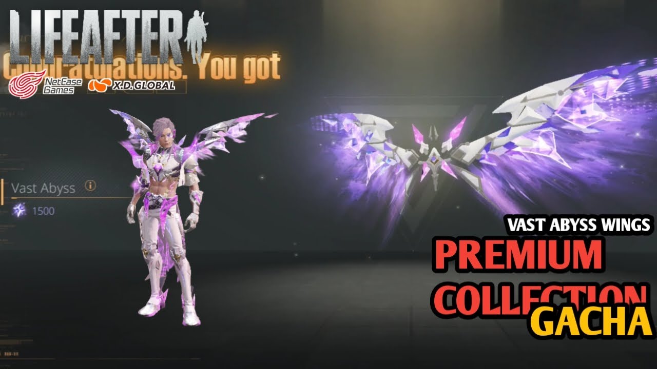 LIFEAFTER Premium Collection Gacha for VAST ABYSS Wings - YouTube