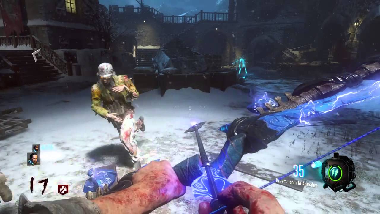 Bo3 wolf bow upgraded + gameplay - YouTube