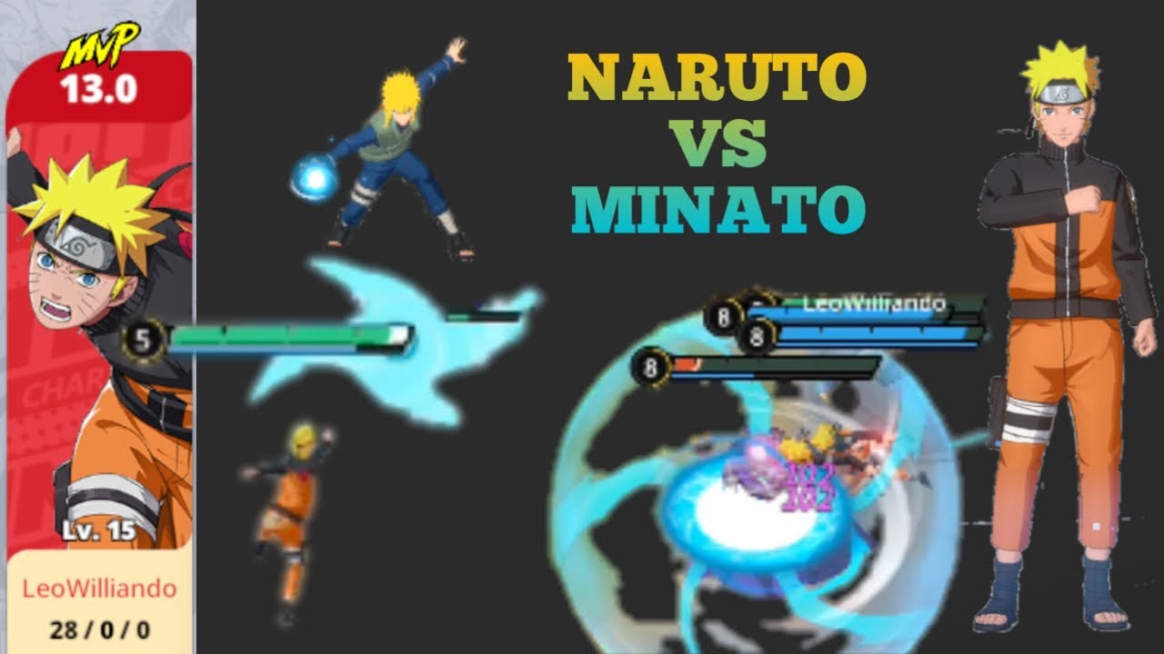 Uzumaki NARUTO VS MINATO Namikaze JUMP ASSEMBLE - YouTube