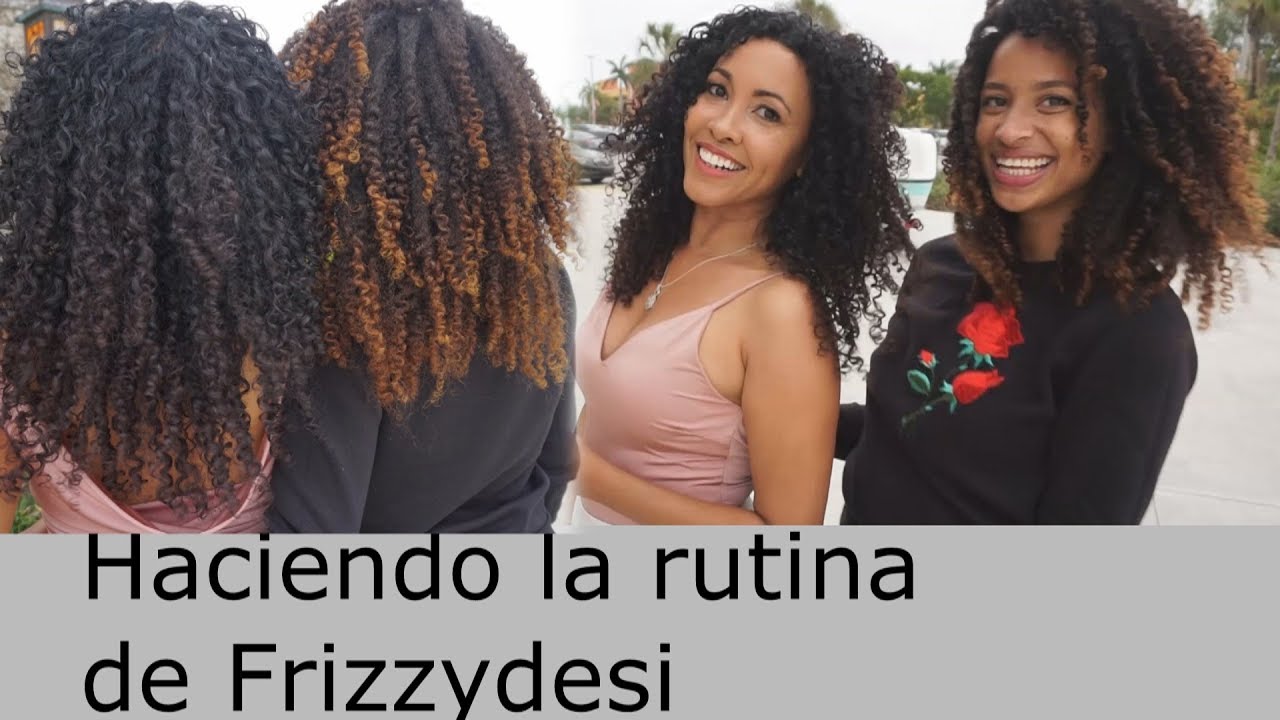Hice la rutina de Frizzydesi en mis rizos/ Rutina del cabello rizado ...