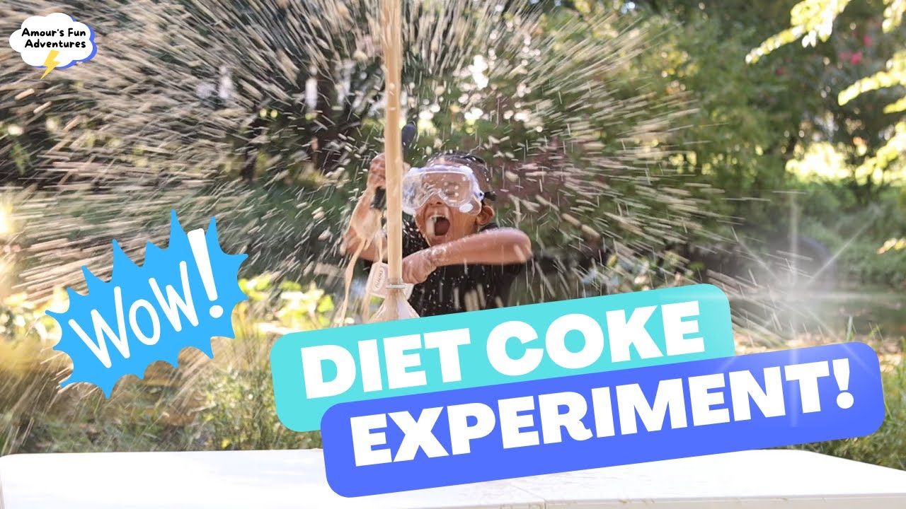 Kids Science Experiment: Diet Coke Mentos Experiment l Amour's Fun ...