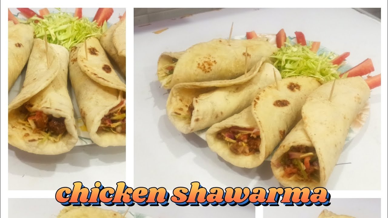 Chicken shawarma | Home made pita bread shawarma | Recipe by cooking ...