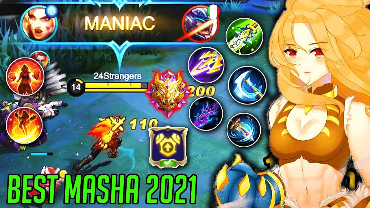 World 1 Best Masha User 2021!!!Best Build!! Best Emblem!! Best Fighter ...