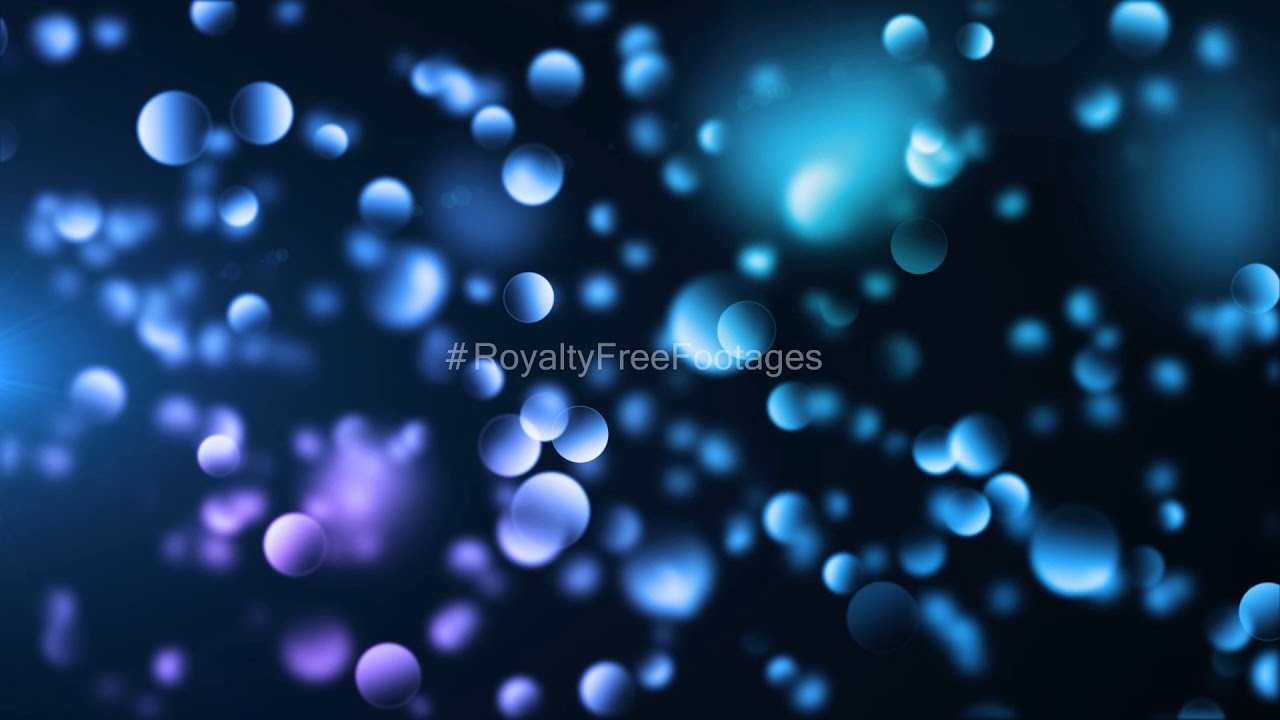 blue bokeh background | particles light leaks video | abstract ...