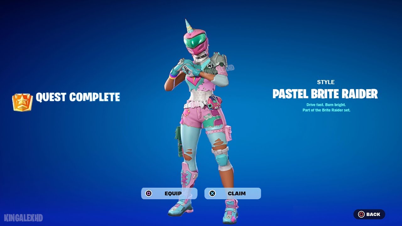 How To Get Pastel Brite Raider Skin FREE In Fortnite (Unlocked LEGO ...