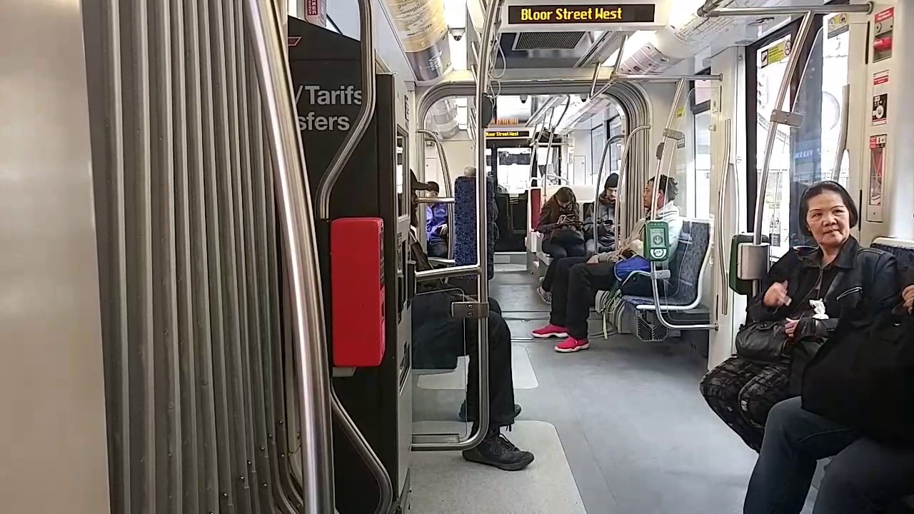 TTC Bombardier flexity streetcar ride - YouTube