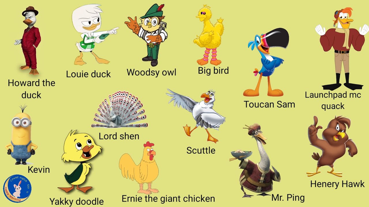 Famous cartoon bird characters/30 famous cartoon bird characters ...