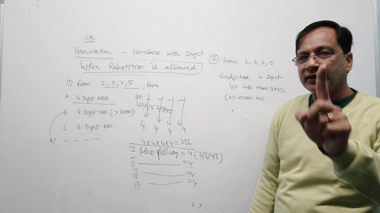 11th, digit questions with repetition | digit questions for 11 class # ...