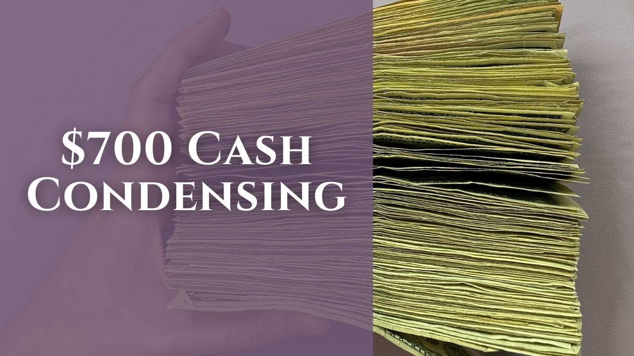 $700 Bill Exchange || Condensing My Cash Envelopes || Cash Envelope ...