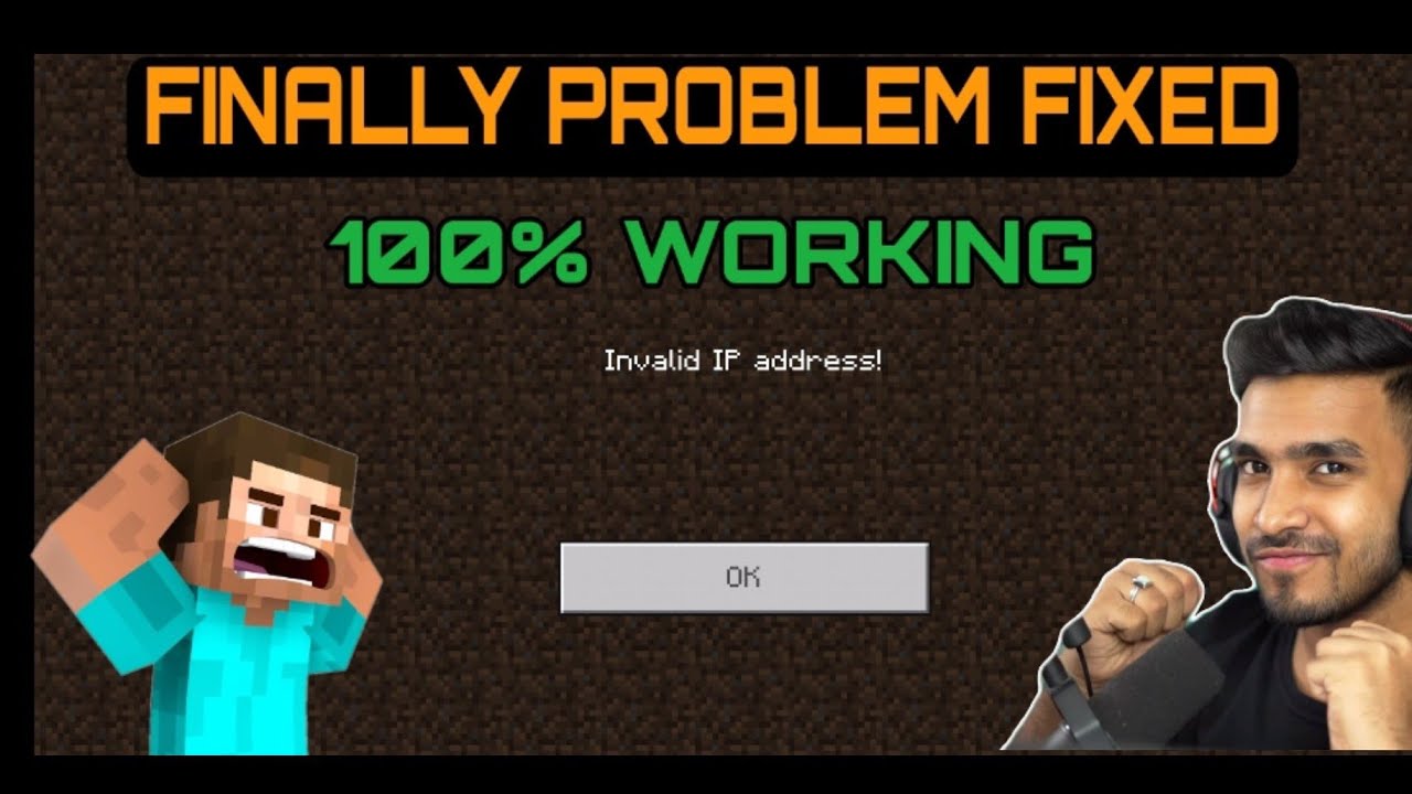 invalid ip address minecraft problem - YouTube
