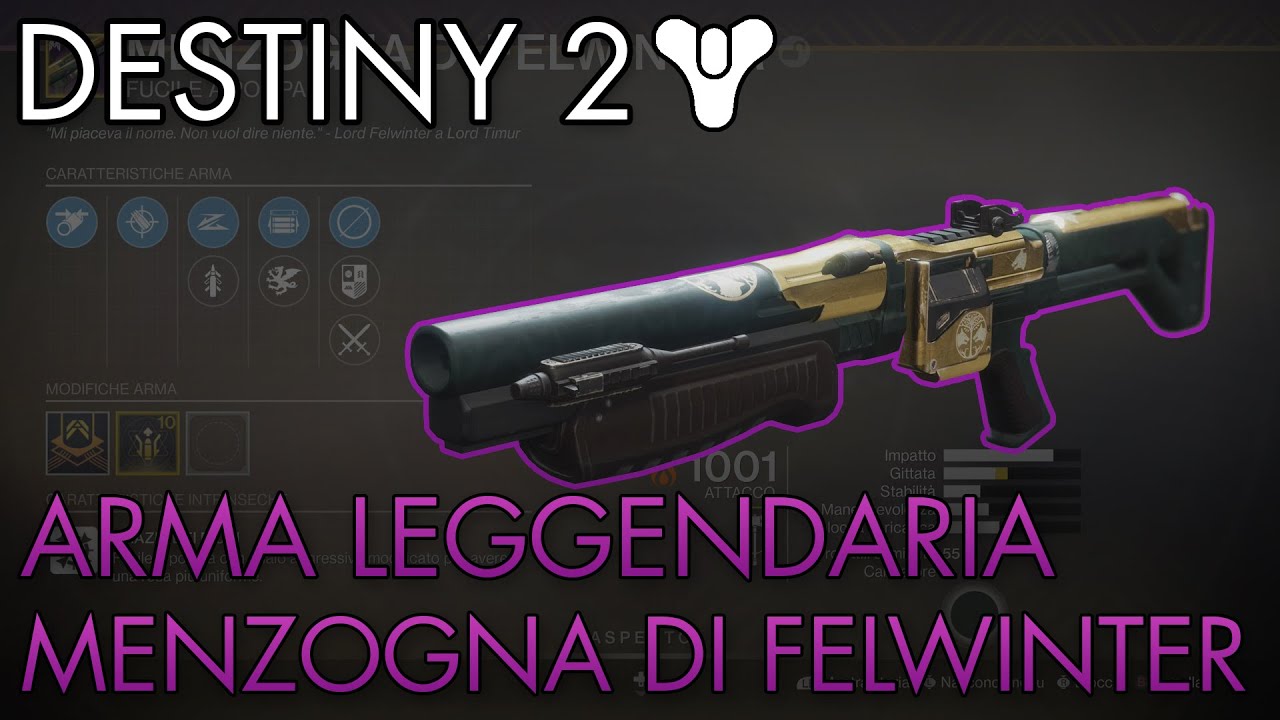 Destiny 2 | Arma Leggendaria: Menzogna di Felwinter | Recensione Arma ...
