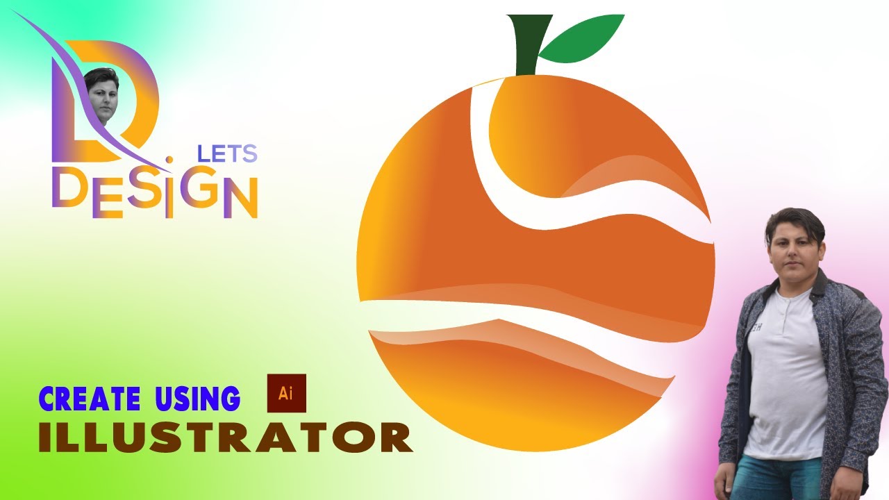 orange Design using illustrator | orange vector | graphic designing ...
