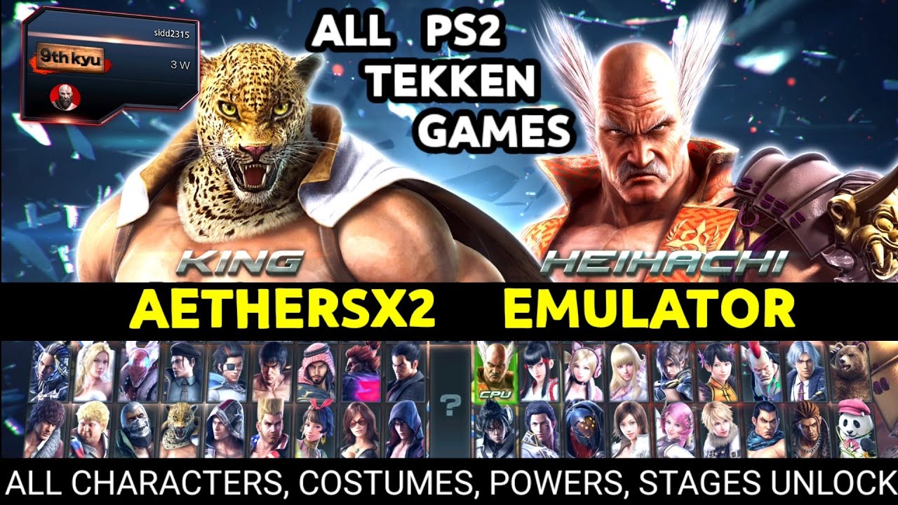 All PS2 TEKKEN GAMES Everything Unlock | All Characters | All Stages ...