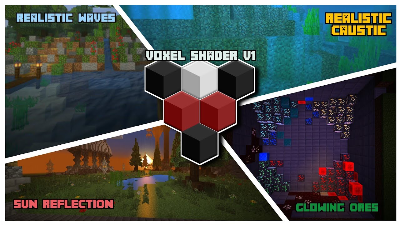 Mcpe Voxel Shader Released! | Realistic Water Waves,Sun Reflection ...