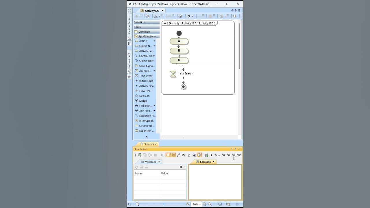 Time Event Action | SysML Activity Diagram - YouTube