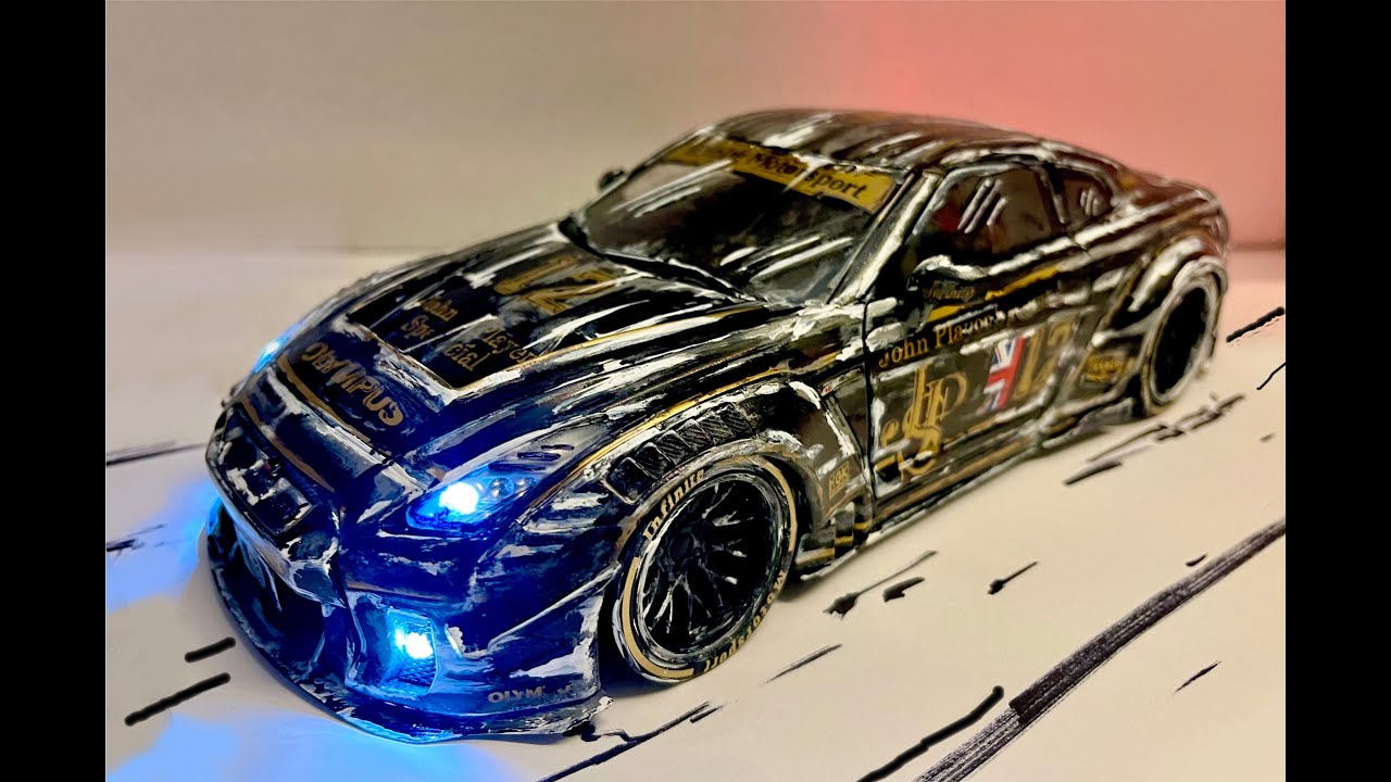 "Cartooned" Paint Job Nissan GT-R R35 Liberty Walk Cartoon Painted ...
