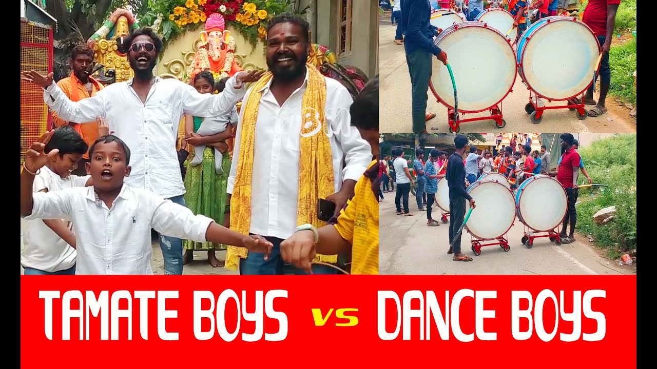 Tamate Boys Vs Dance Boys| Ganesha Procession @ Someshwara nagar # ...