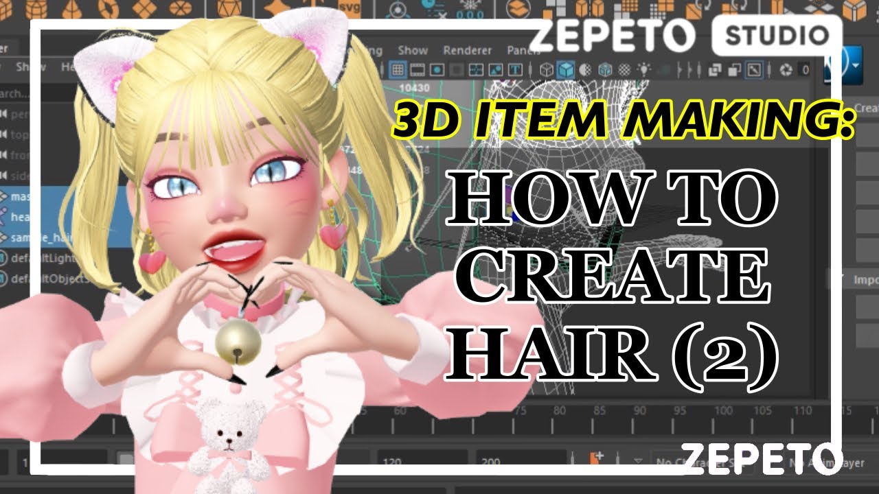 [ CREATE ] HOW TO CREATE HAIR? | Rigging hair model - YouTube