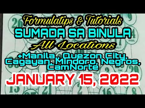 STL SUMADA SA BINULA JANUARY 15, 2022 ALL LOCATIONS, TAYAAN FOR 1ST ...