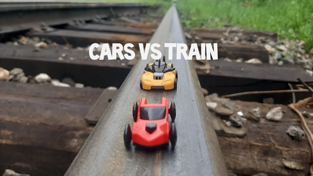 RED TRAIN VS CARS.EXPERIMENTS 2020 June - YouTube