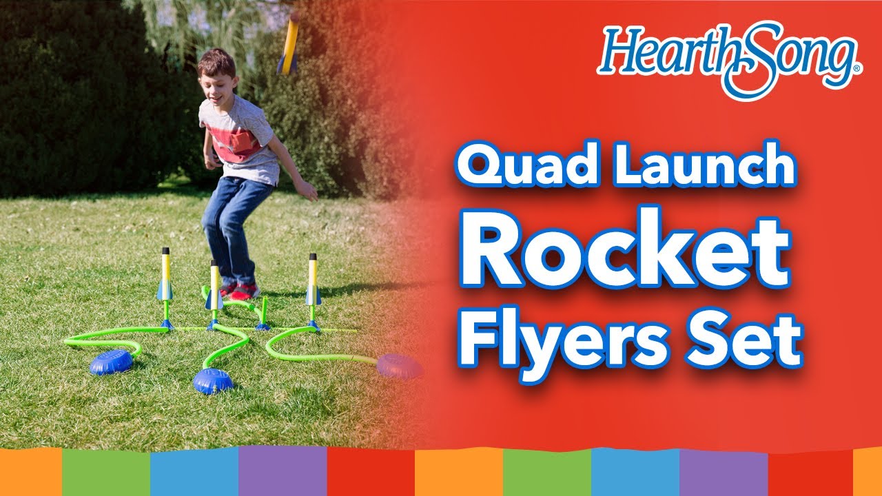 Quad Launch Rocket Flyers Set - YouTube