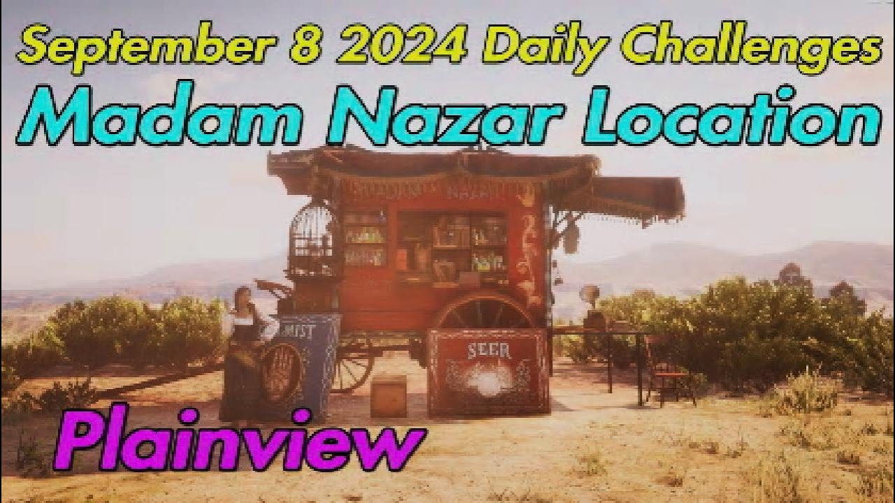 RDR2 Online Daily Challenges Madam Nazar Location September 8 2024 # ...