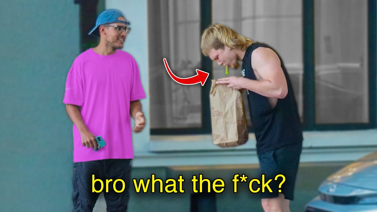 Spitting In People's DoorDash Prank - YouTube