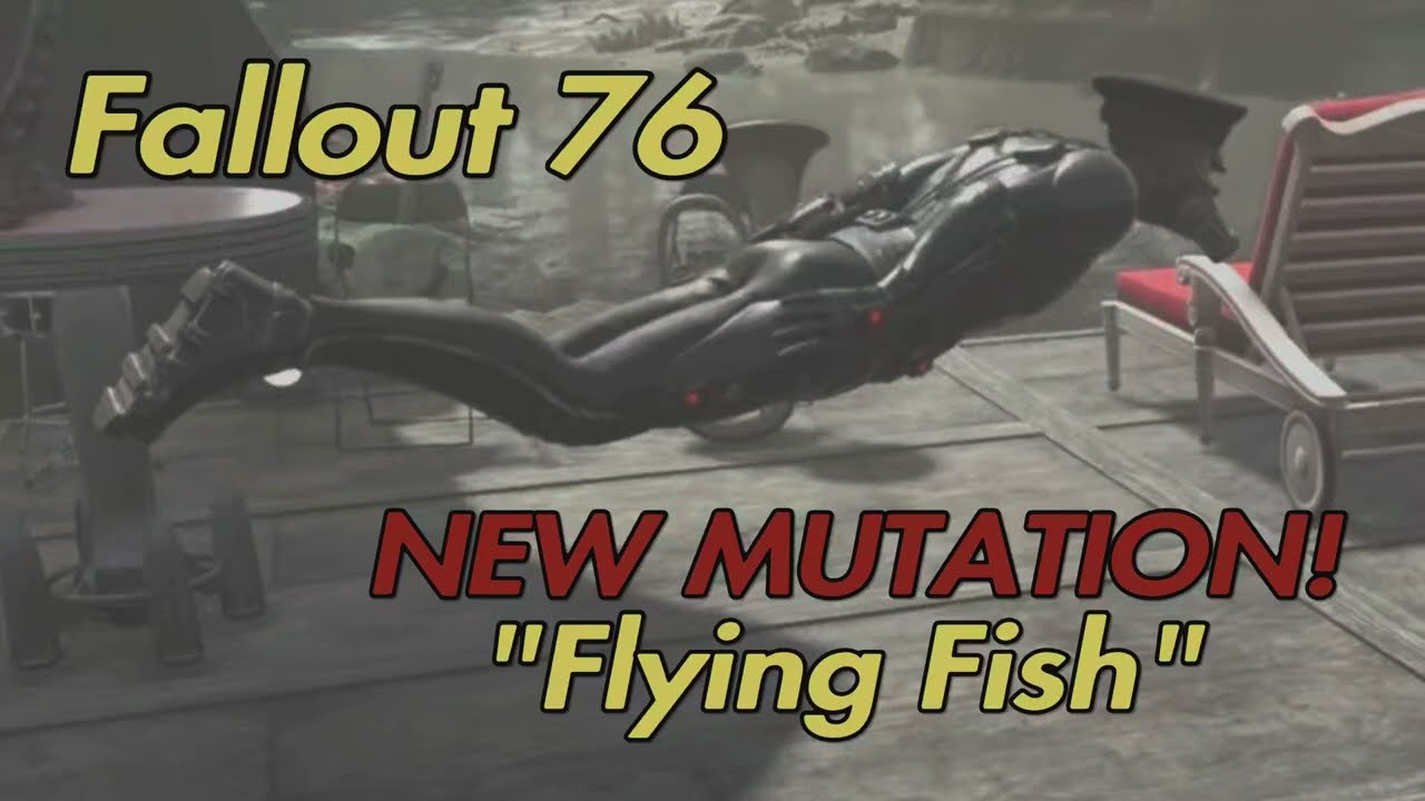 New Fallout 76 Mutation! - "Flying Fish" - YouTube