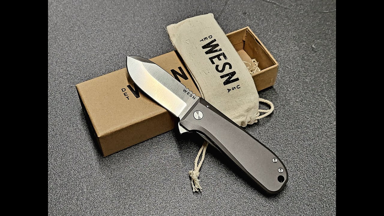 WESN Allman Frame Lock Titanium S35VN unboxing - YouTube