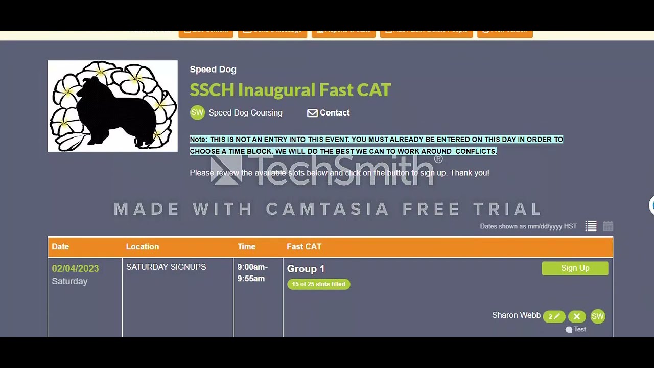 Speed Dog Coursing Fast CAT Time Block Tutorial - YouTube