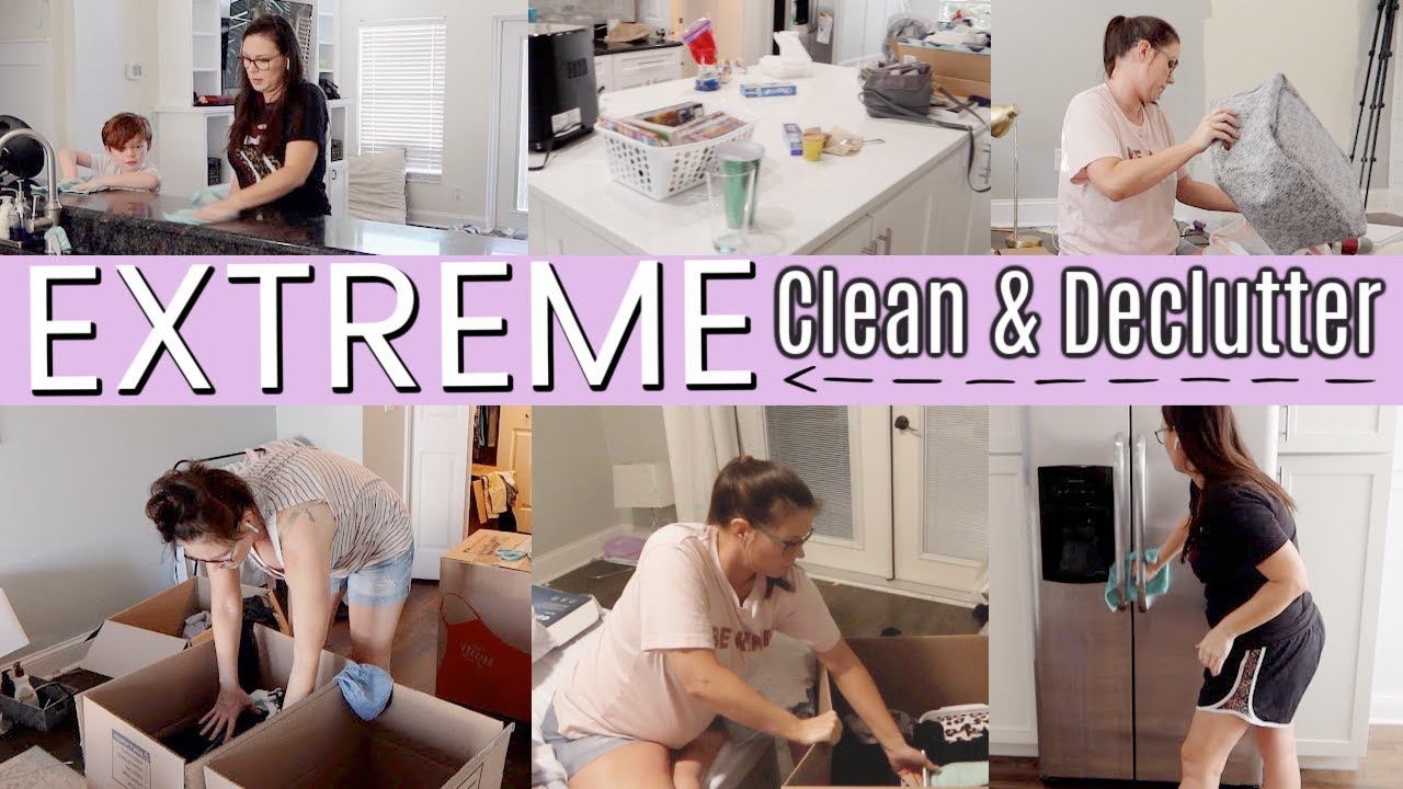 *SUPER MOTIVATING* CLEAN + DECLUTTER WITH ME | EXTREME CLEAN WITH ME ...