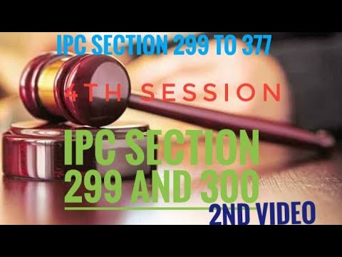 IPC Section 299 to 377 All important MCQ #IPC 2nd video #murder - YouTube