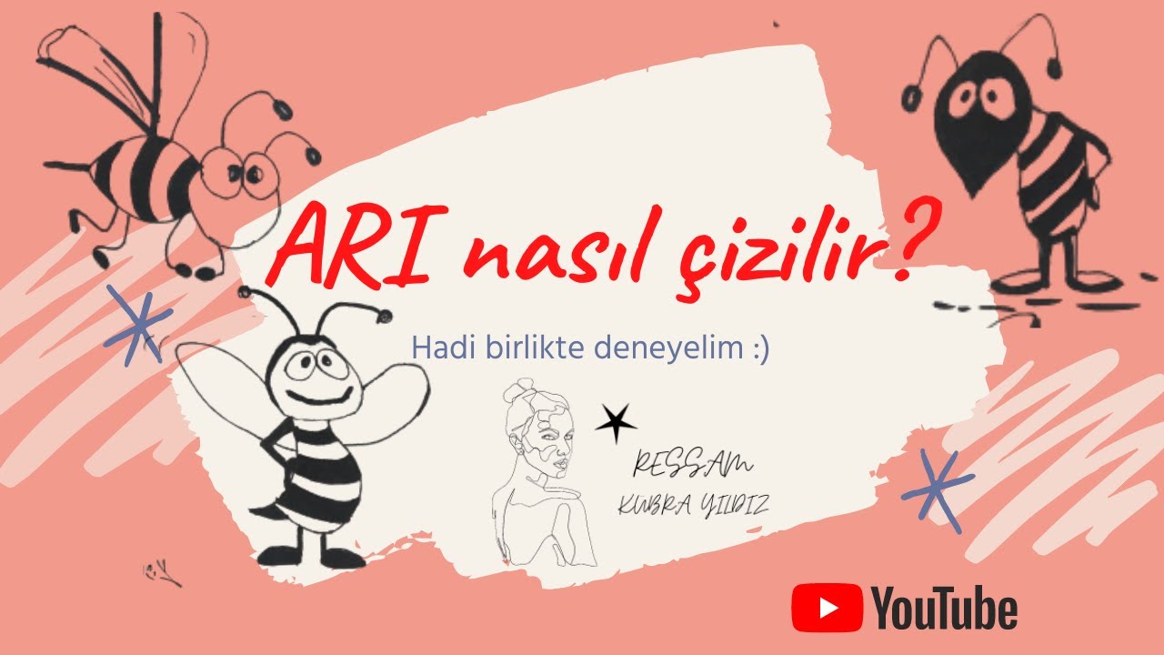 2 Dakikada ARI Çizmeyi Öğren / ama ne arısı ? :) Hadi birlikte Resim ...