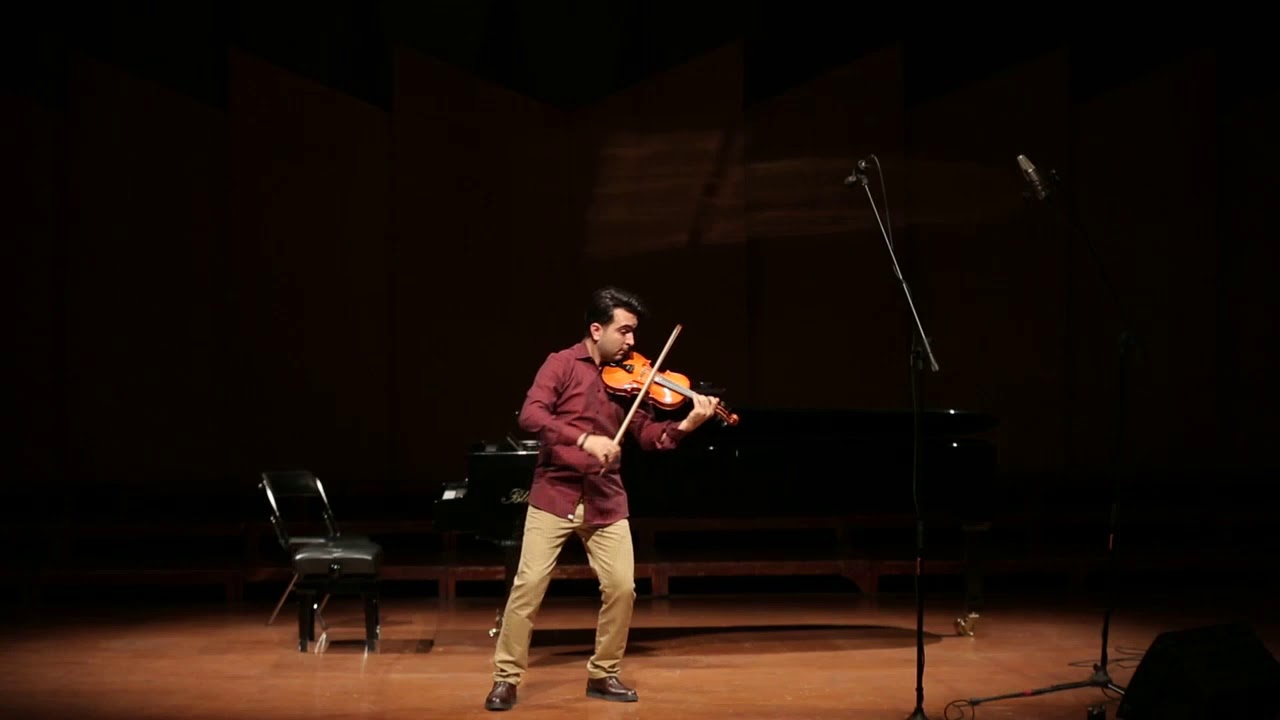 Amin Ghafari plays J.S.Bach Gigue from Partita No 2 Live in a Concert ...