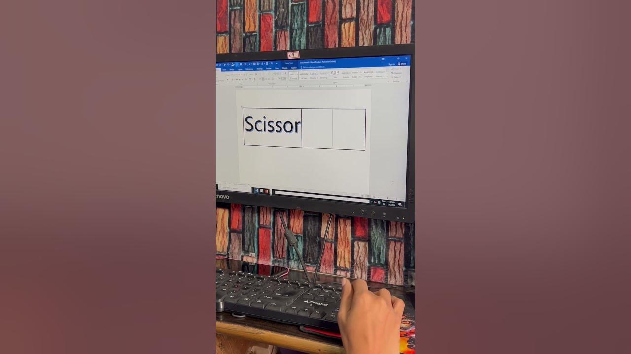 Scissor Symbol In Ms Word Msoffice English Msword Tricks Computerlanguage Youtube Youtube
