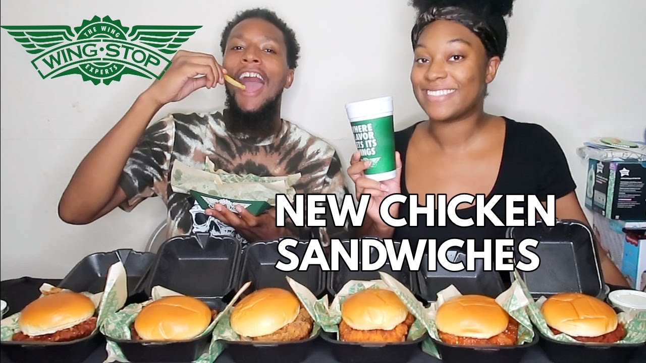 Trying Wing Stop's NEW Chicken Sandwiches! - YouTube