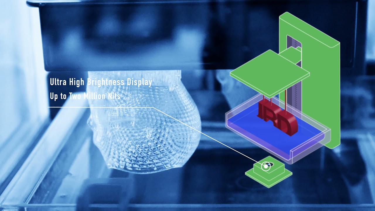 JBD MicroLED Displays for 3D printing - YouTube