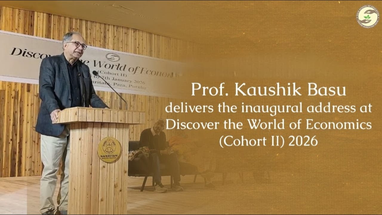 Prof. Kaushik Basu delivers the inaugural address at Discover the World ...