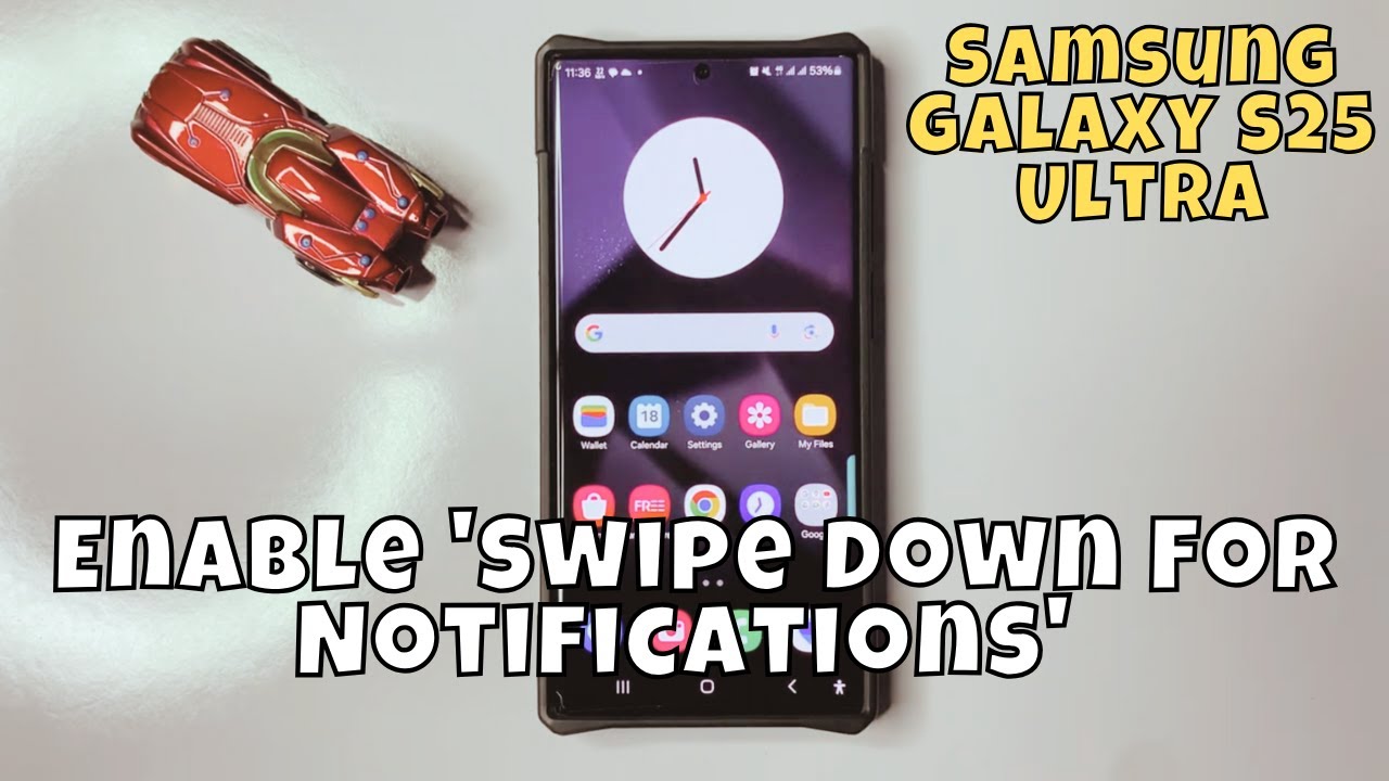 How To Enable 'Swipe Down For Notifications' On Samsung Galaxy S25 ...