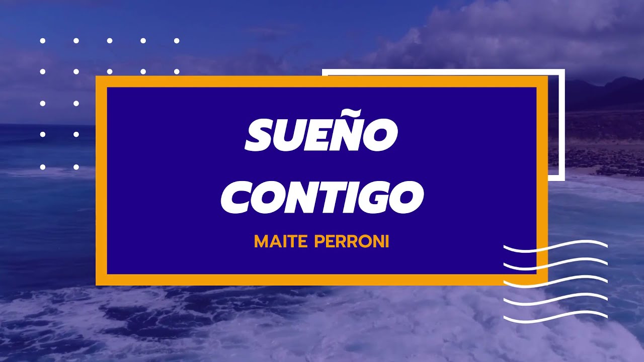 Sueño Contigo - Karaoke - Maite Perroni - YouTube