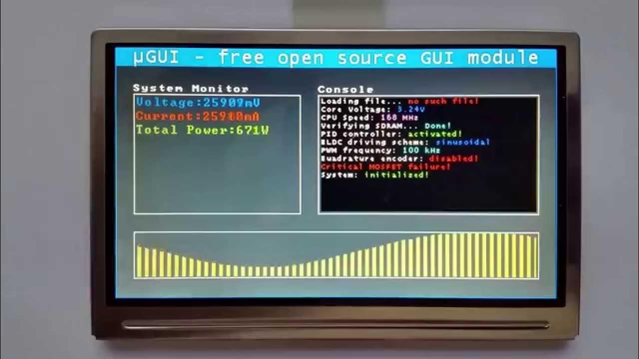 µGUI - Free Open Source GUI for Embedded Systems - YouTube