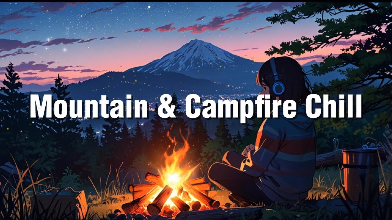 Mountain & Campfire Chill🌲— 1 Hour Lofi Chill Beats for Chilling ...