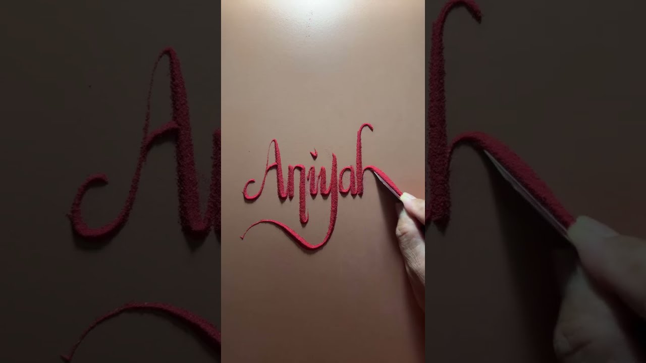 Name in sand art (28/01/2026) - YouTube